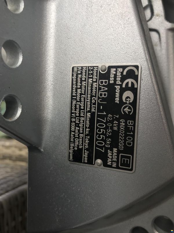 2008 Honda BF10, 1 900