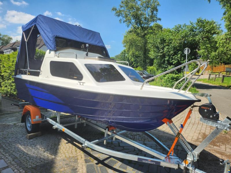 2025 Weserboats Kajütboot Angelboot Motorboot I431 Gray, EUR 9.650,-