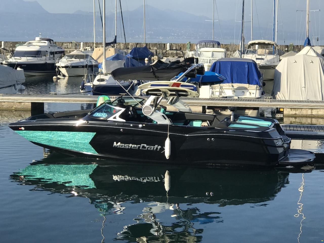 2018 MasterCraft XStar black-turquoise te koop