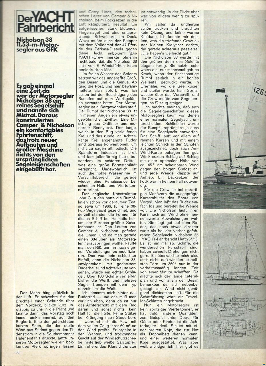 1972 Camper & Nicholsons Nicholson 38 Ketch, EUR 43.000,-