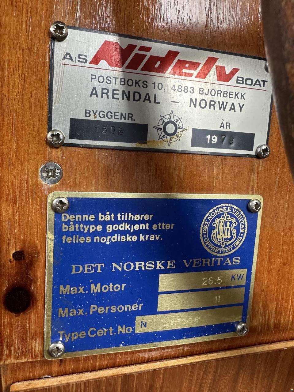 1978 Nidelv 24 Spitsgatter, EUR 17.500,-
