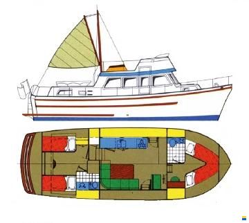 1975 Cheoy Lee Trawler 40' Long range, EUR 99.000,-