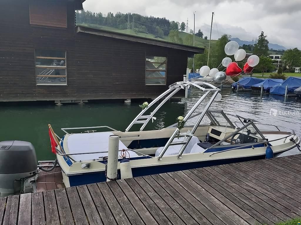 1985 Kammin Sportboot mit 90PS Aussenborder, CHF 10.900,-