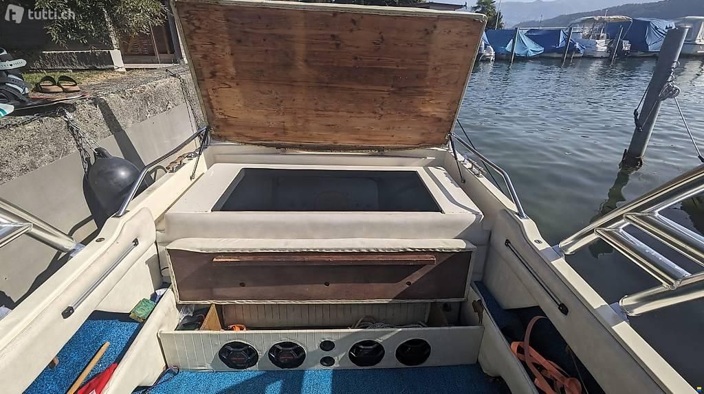 1985 Kammin Sportboot mit 90PS Aussenborder, CHF 10.900,-