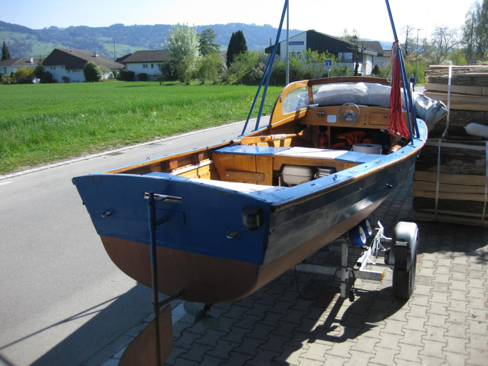 1963 Steiner Werft Motorschiff und Ruderboot, CHF 4.200,-